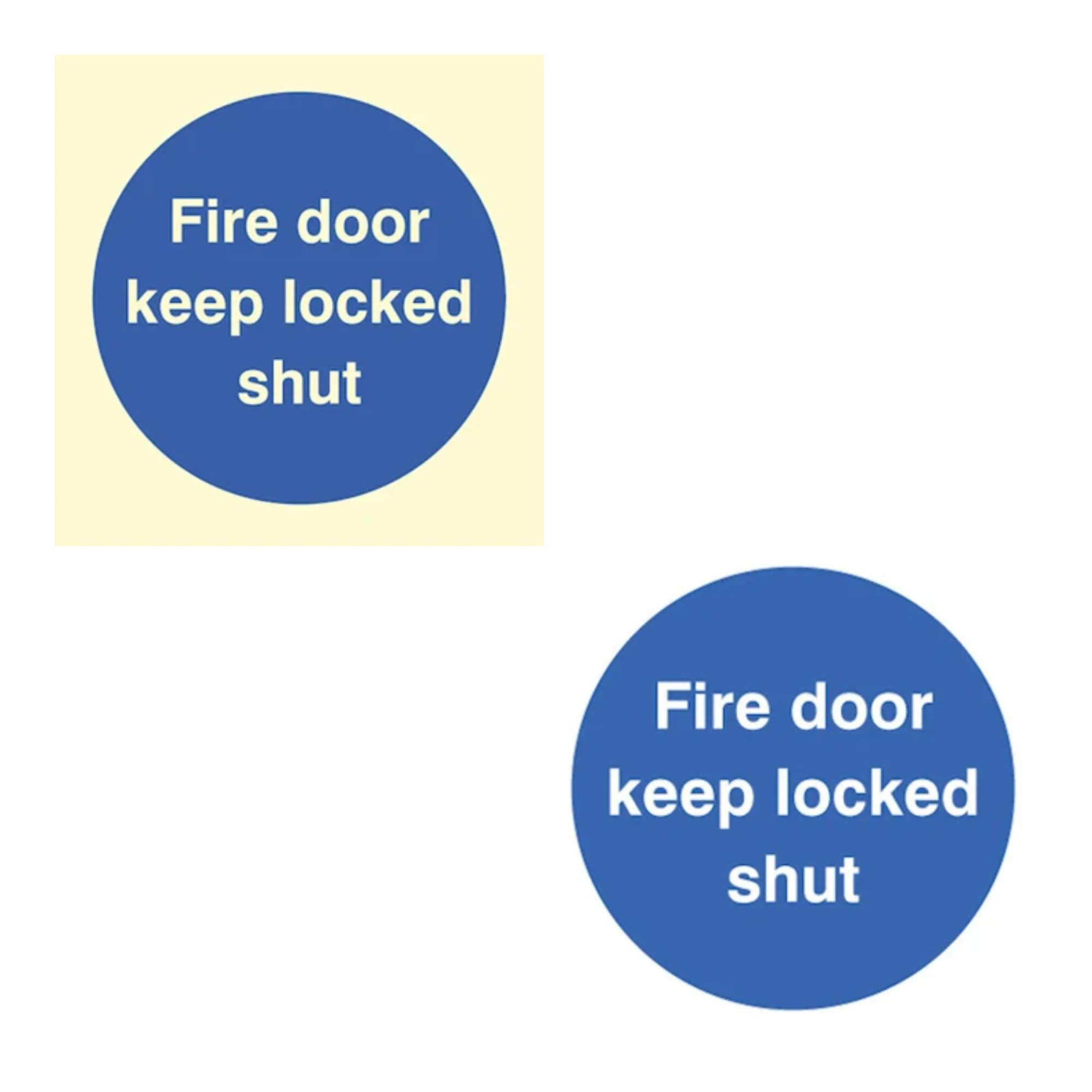 Fire Door Keep Locked | Sign