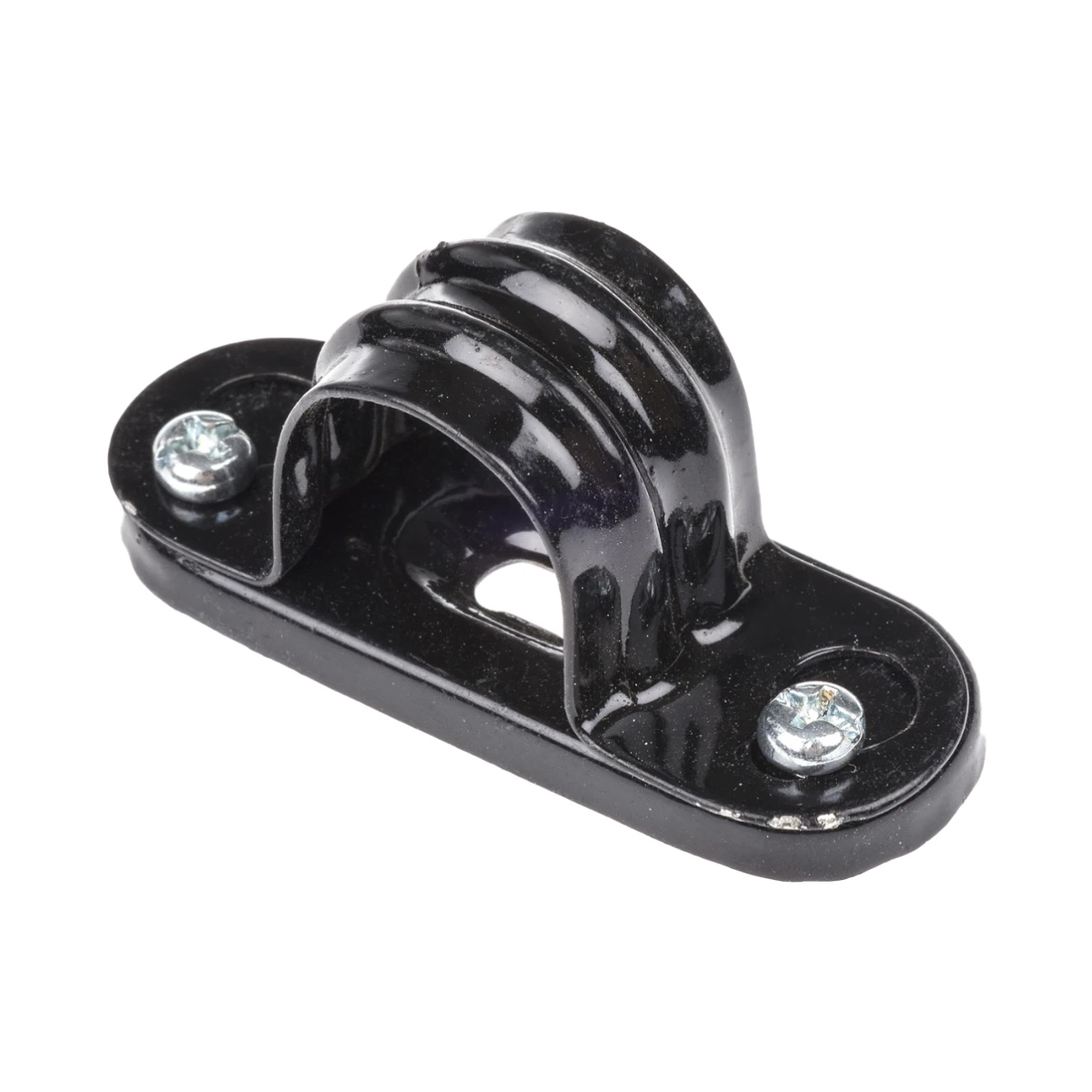 Metal 25mm Black Conduit Spacer Bar Saddle