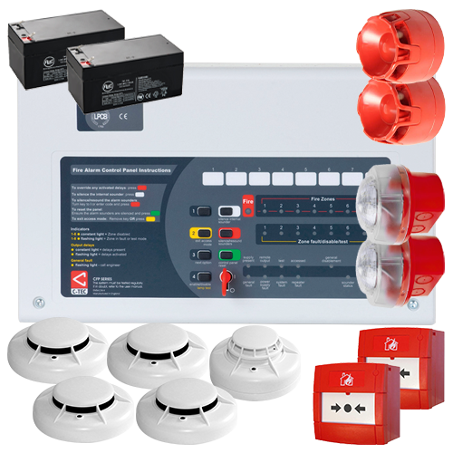 4 Zone Fire Alarm Conventional Kit - Hospitality Sector | Fire Detection Shop