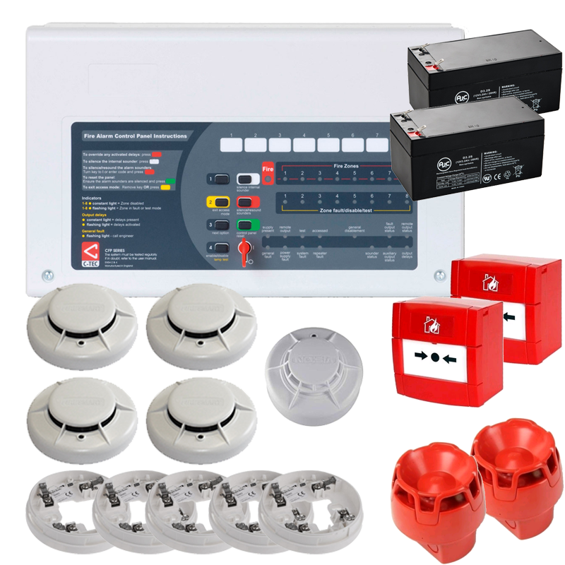 C-TEC 4 Zone Fire Alarm Conventional Kit - FireSmart | Fire Detection Shop
