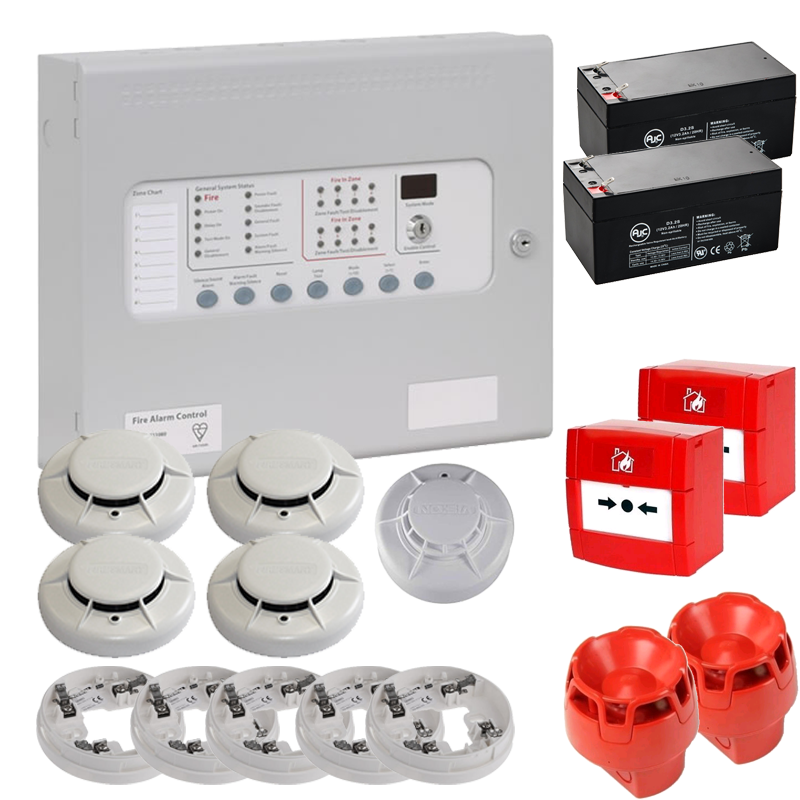 Kentec 4 Zone Fire Alarm Conventional Kit - FireSmart | Fire Detection Shop | Fire Detection Shop