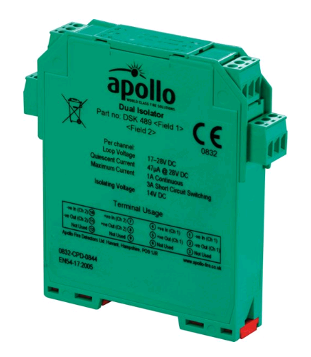 Apollo 55000-802APO | Addressable Din Rail Dual Isolator | Fire ...