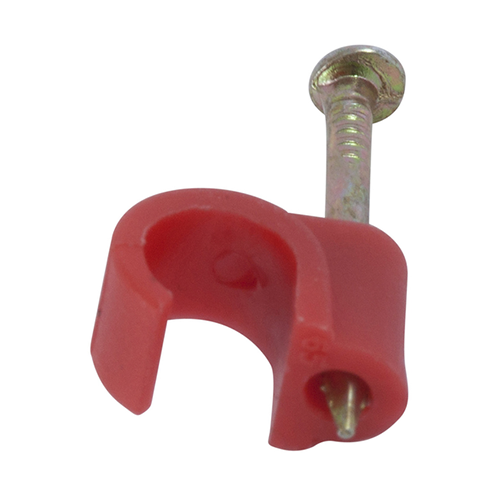 7-8mm Round Cable Clips | Fire Detection Shop